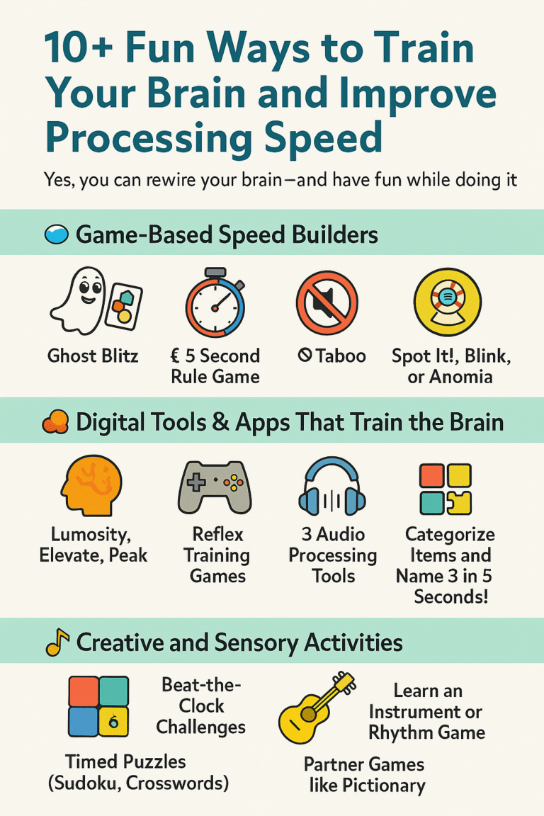 10 Fun Ways to Train Your Brain, Enhance Your Attention and Improve Processing Speed - Light On ...